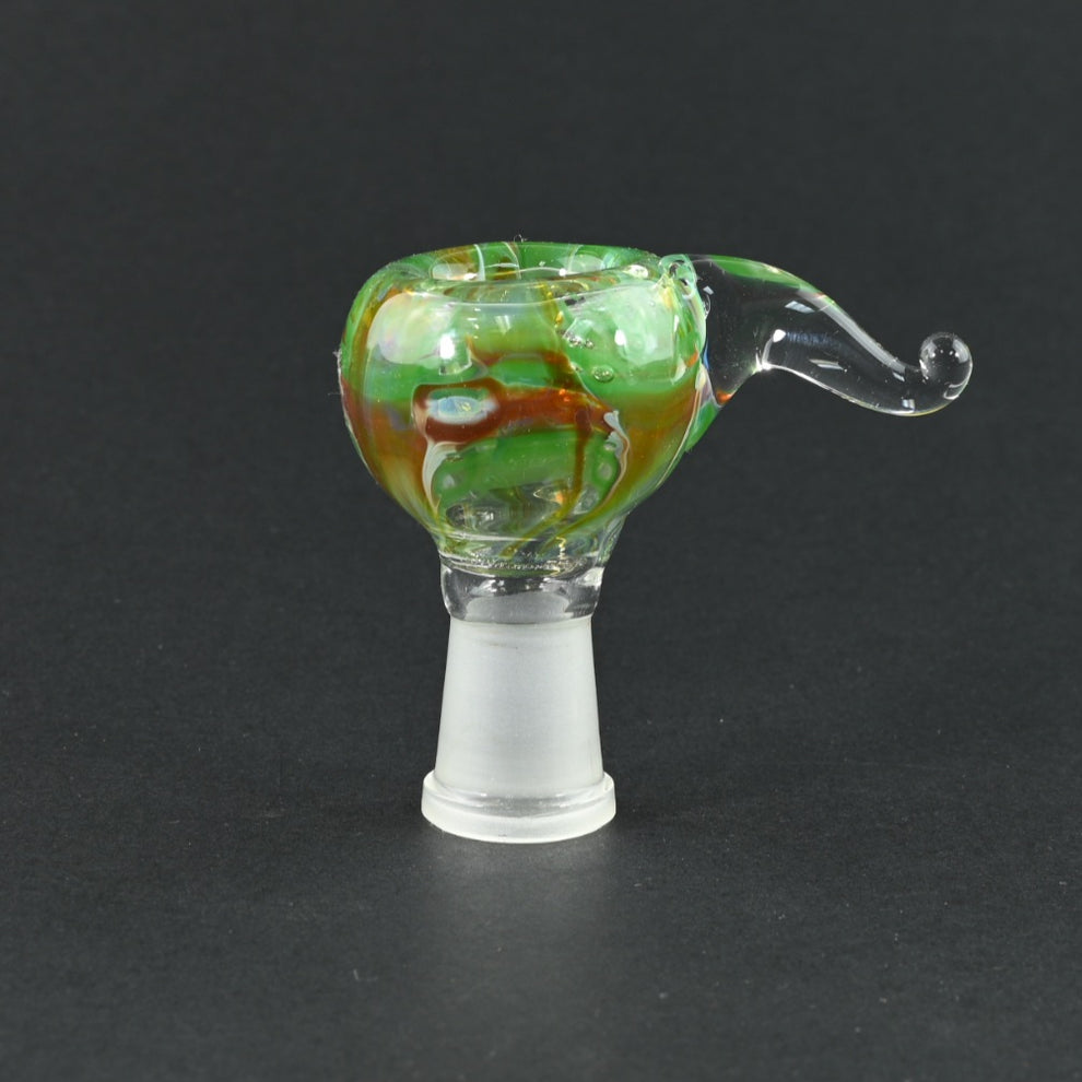 14mm Inverted Swirl Green – GogoPipes