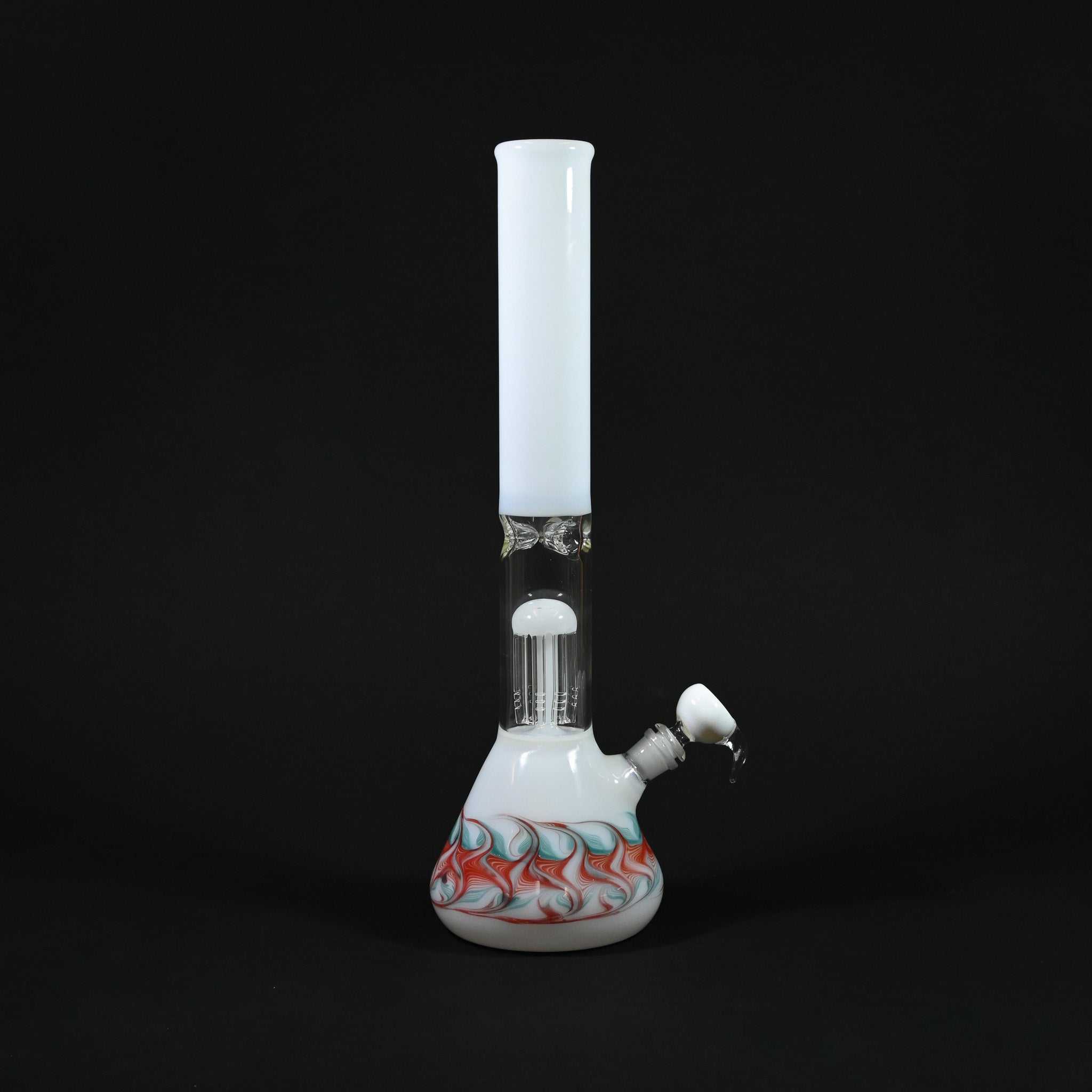17” Frosted Beaker Water Pipe with Jellyfish Perc – GogoPipes