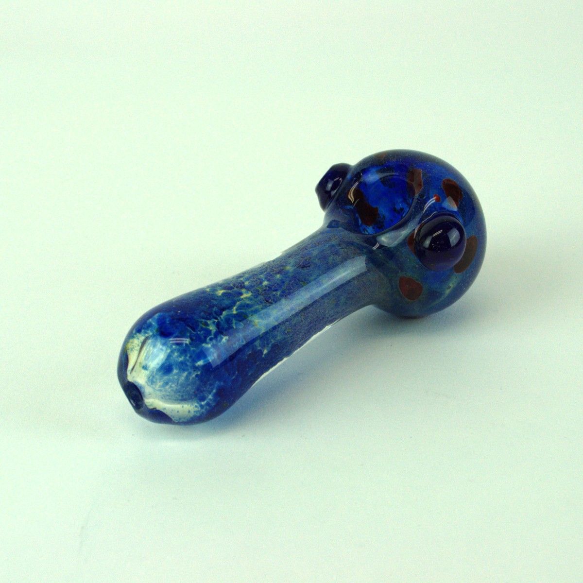 The Deep Blue Rays Hand Pipe - GogoPipes.com