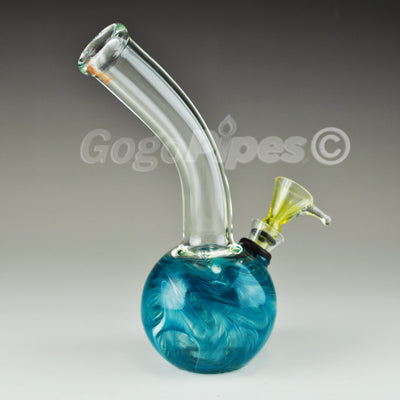 Glass Tilted Binger Water Pipes Blue – GogoPipes