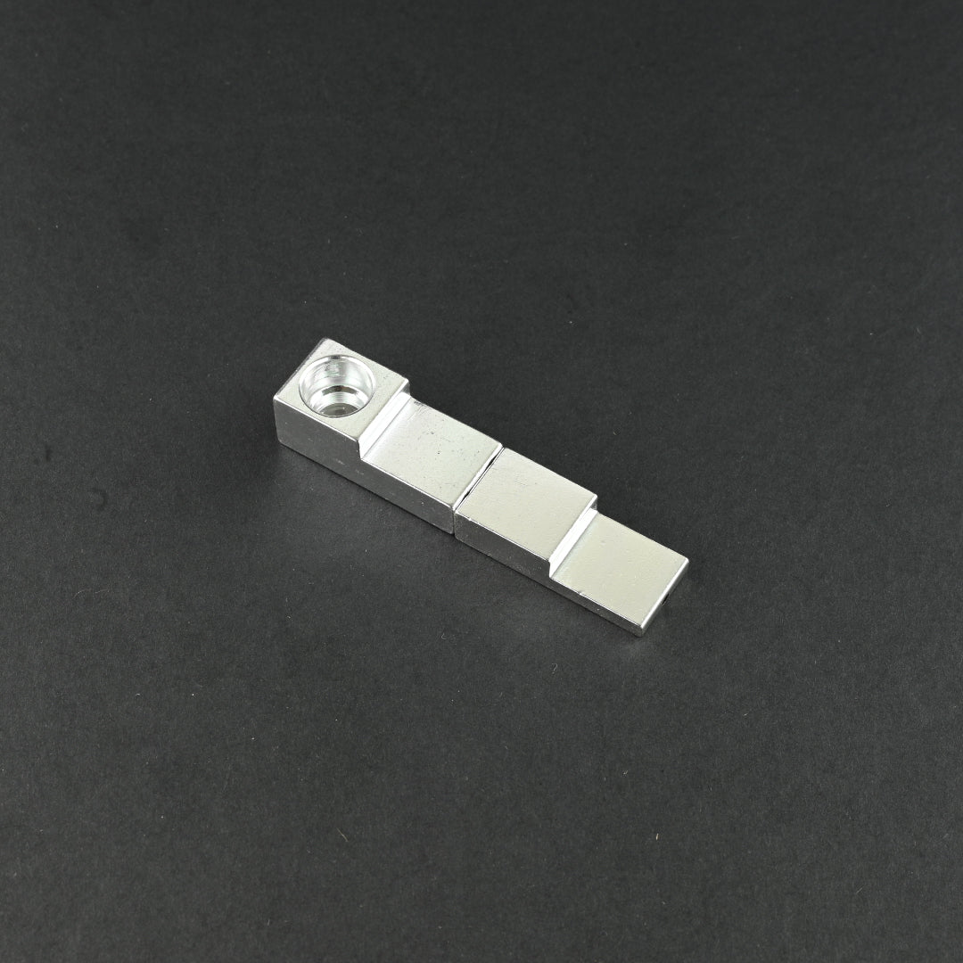 Magnetic Foldable Pocket Pipe Silver | GogoPipes.com