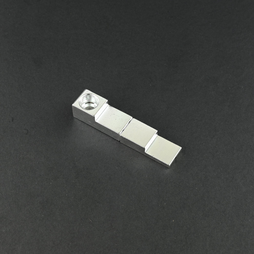 Magnetic Foldable Pocket Pipe Silver | GogoPipes.com