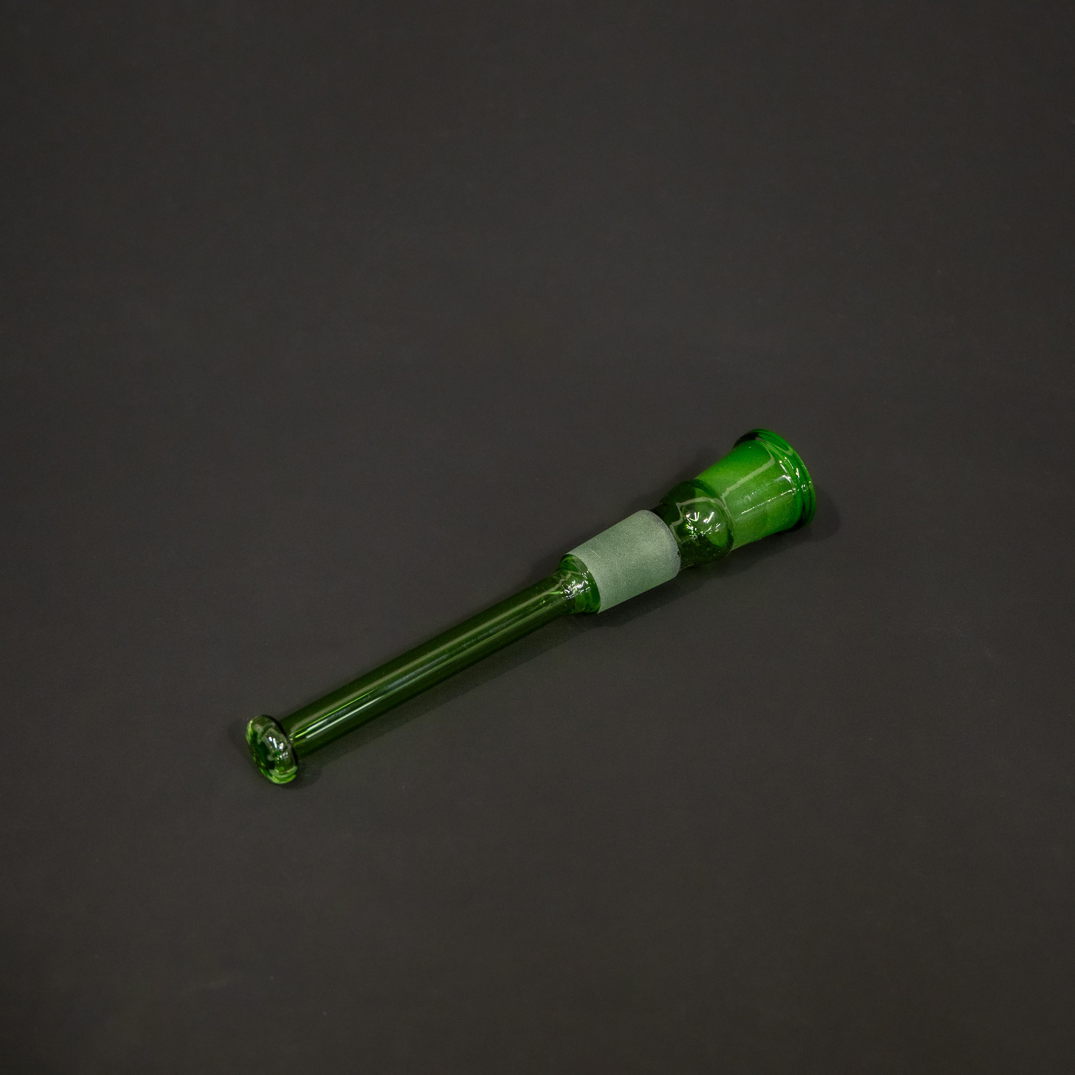 Green Showerhead Perc Glass Downstem | GogoPipes.com