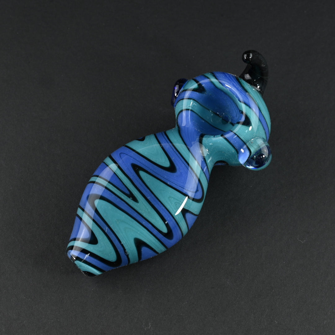 Zig Zag Colored Glass Pipe – GogoPipes